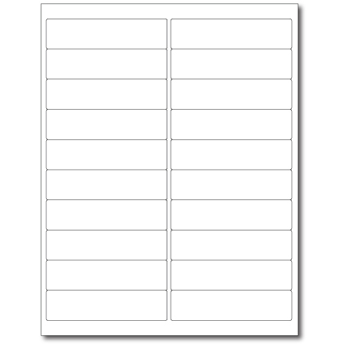 4in. X 1in. Laser Label Sheets - Clear Matte (Laser Only)