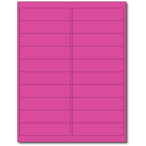 4in. X 1in. Laser Label Sheets - Clear Matte (Laser Only)