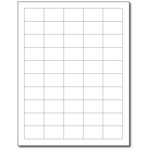 1.5in. X 1in. Laser or Inkjet Label Sheets - White