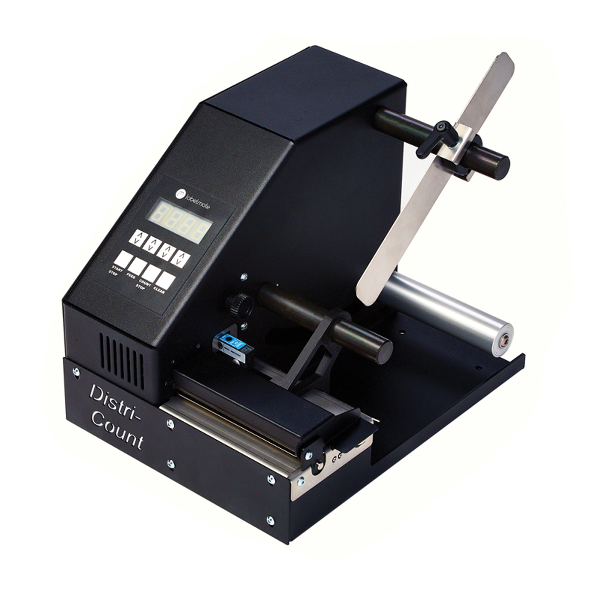 Combination Label Dispenser/Counter for Opaque Labels up to 4.5" wide.