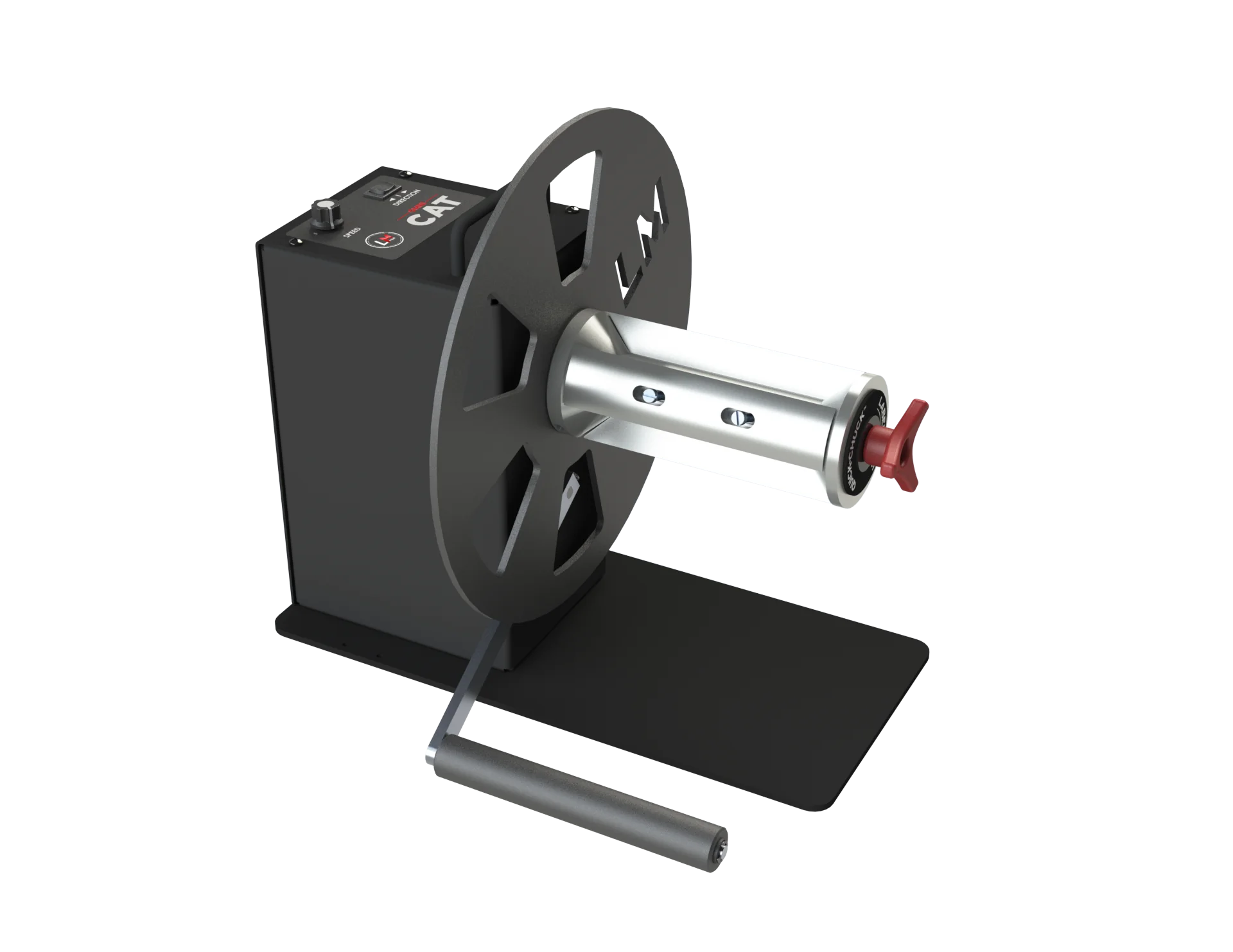 Universal “Smart” Rewinder/Unwinder with chuck style core holder for ...