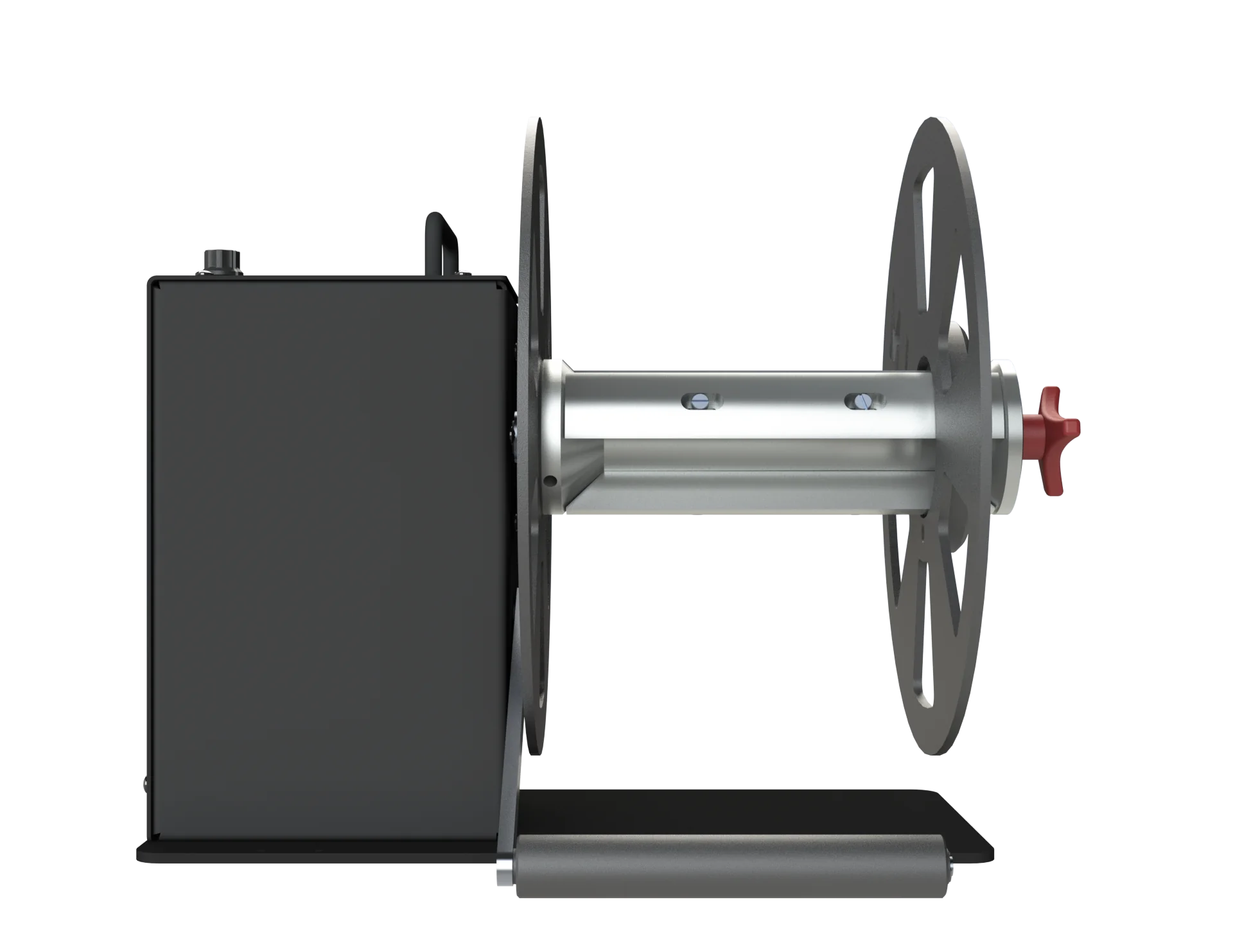 Universal “Smart” Rewinder/Unwinder for media up to 8.5” wide.