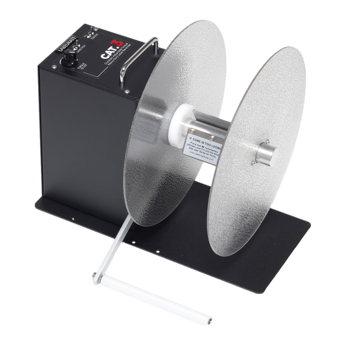 Standard Heavy-Duty Rewinder Sensor Arm, with fin style core holder ...