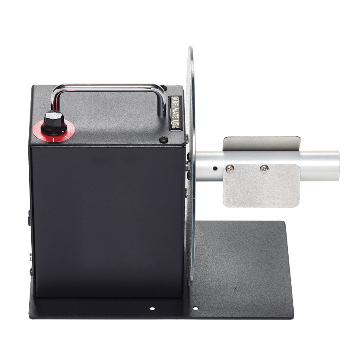 Compact "Mini-CAT" Rewinder for media up to 4.5" wide, and roll ...