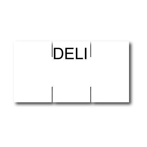 Black on White "DELI" Labels to fit Monarch 1105/1107/1110 and Motex ...
