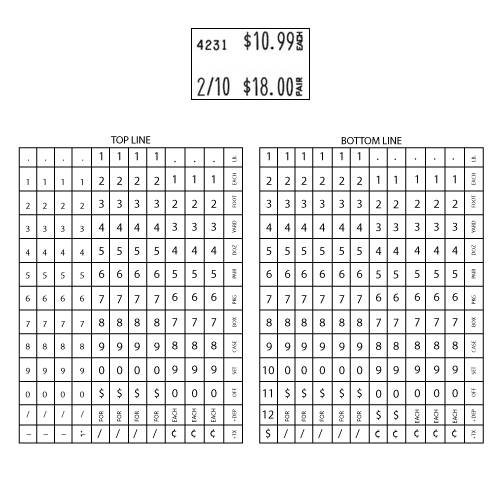 Monarch 1155-09 Label Price Gun