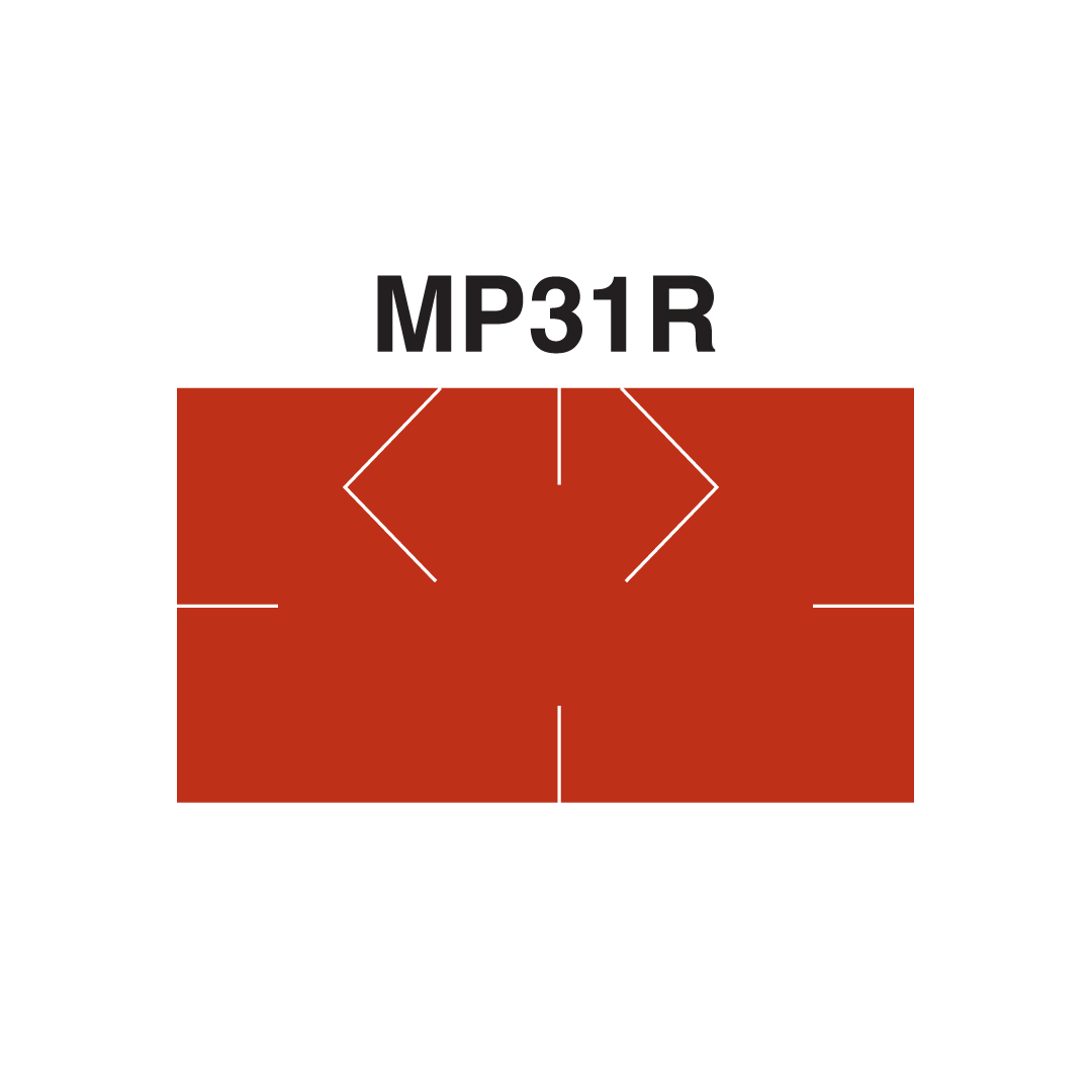 Warm Red Pricing Labels to fit Monarch 1131 Pricers
