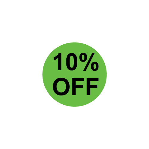 10% OFF Labels