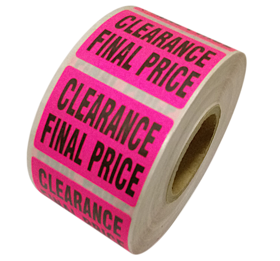CLEARANCE FINAL PRICE Labels