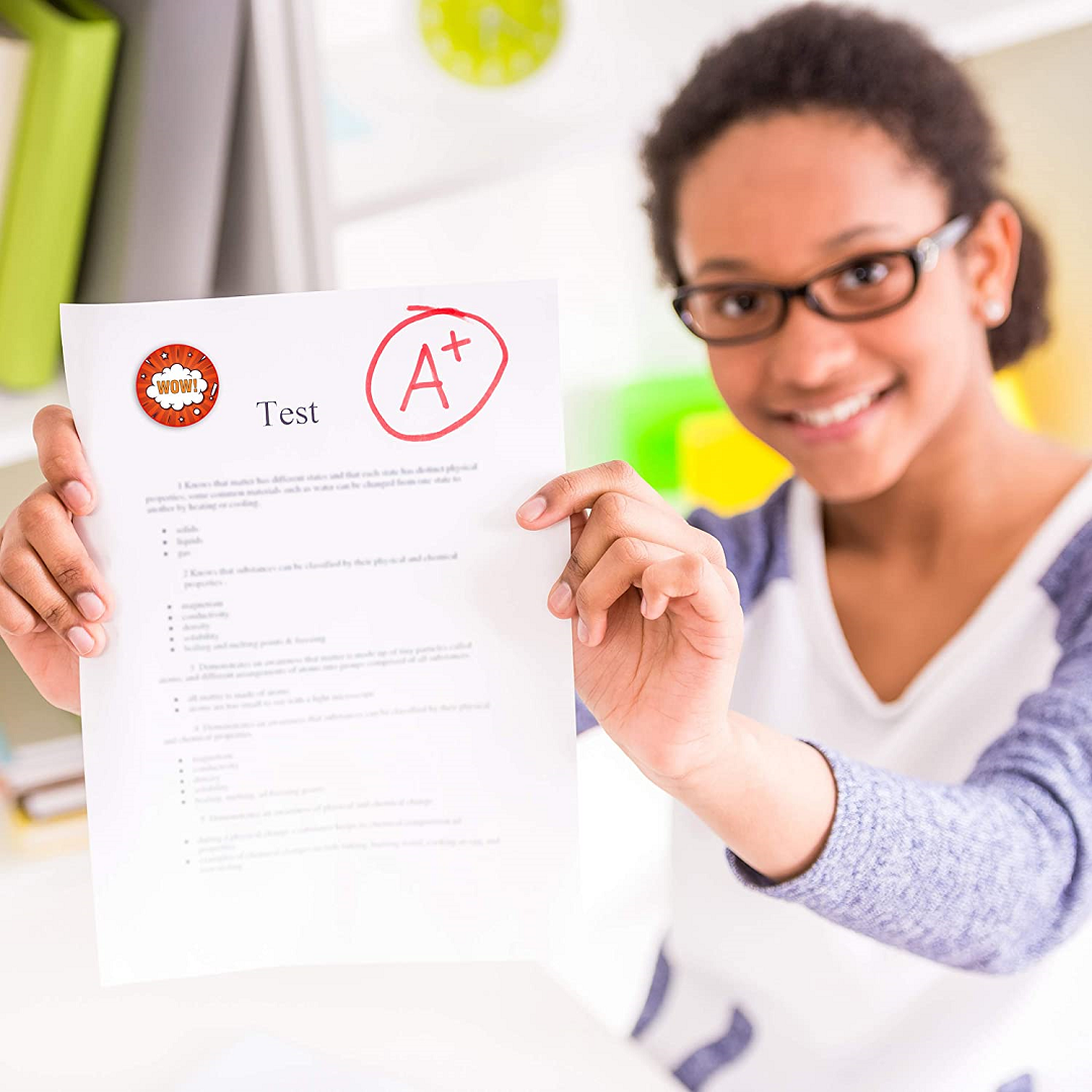 1,000 1" Circle Reward Encouragement Stickers - Motivational Messages