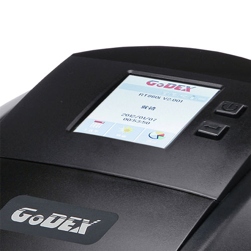 GoDEX RT863i 600-DPI Hi-Rez 4" Desktop Thermal Transfer Printer with ...