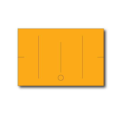 Fluorescent Orange Pricing Labels to fit the Signet Single Line Pricer