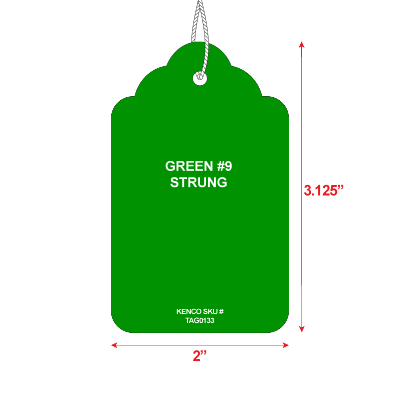 Colored Merchandise Tags (Strung) | Kenco Label & Tag