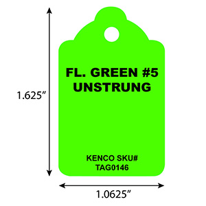 Colored Merchandise Tags (Unstrung) | Kenco Label & Tag