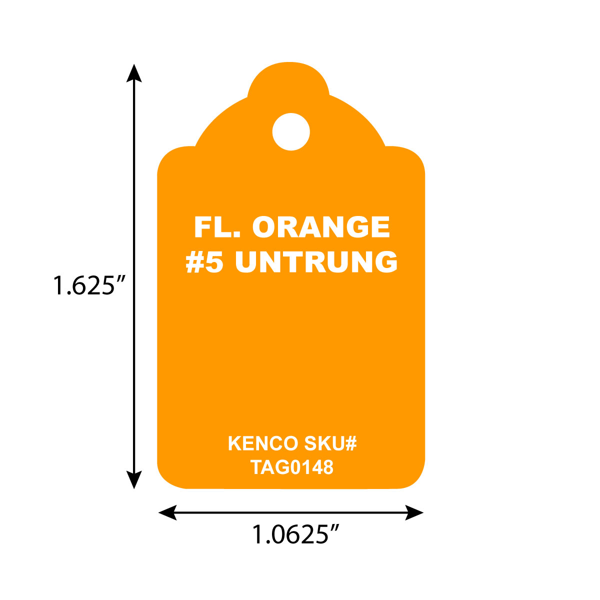 Colored Merchandise Tags (Unstrung) | Kenco Label & Tag