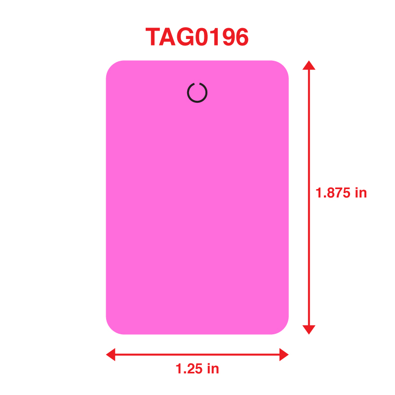 Small Blank Colored Coupon Tags (Unstrung) | Kenco Label & Tag
