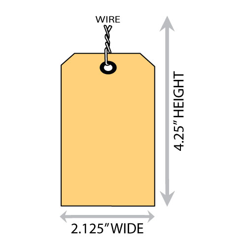 Manila Shipping Tags (Wire Strung) | Kenco Label & Tag