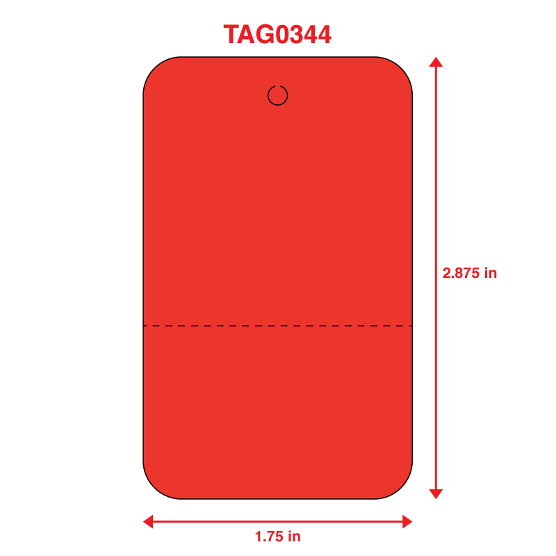 Large Blank Perforated Coupon Tags (Unstrung) | Kenco Label & Tag