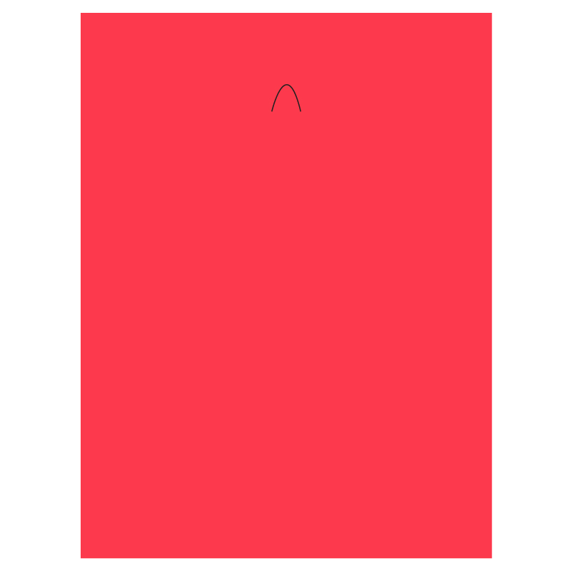 1.1875" x 1.575" Blank Thermal Transfer Tag - Pastel Red