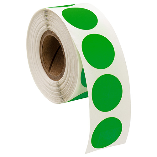 Green 0.875-Inch Round Color-Coding Labels with Strong Adhesive - 2,500 ...