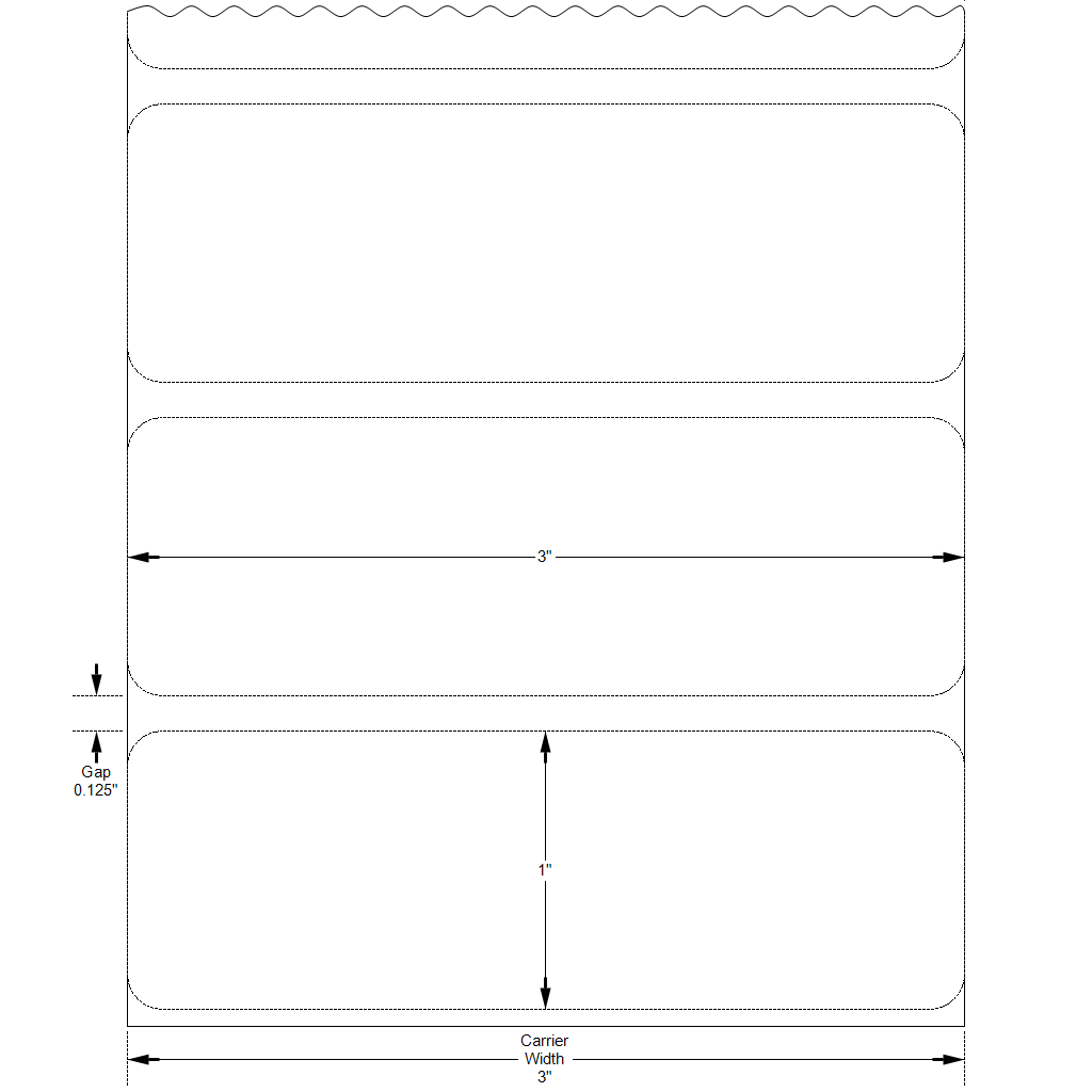 2" Core Stock Blank Labels | Kenco Label & Tag