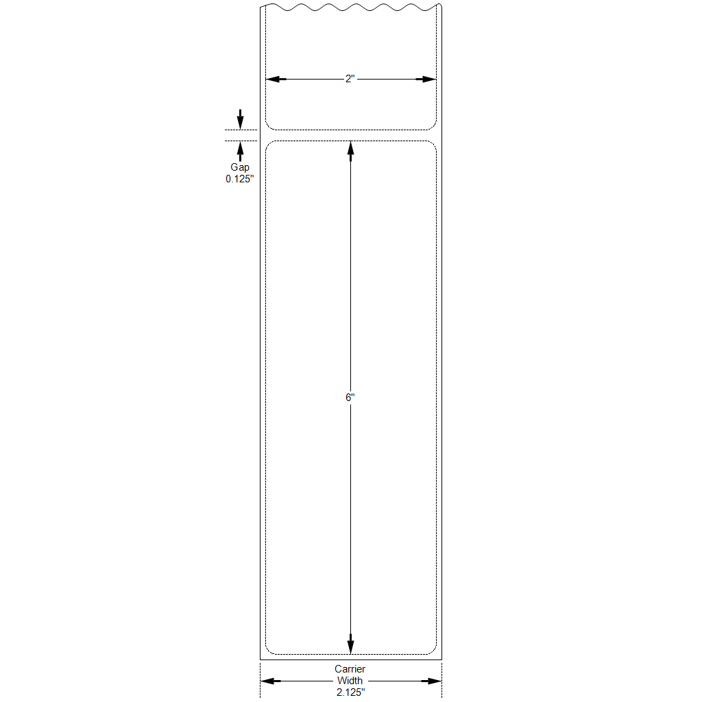 2" Core Stock Blank Labels | Kenco Label & Tag